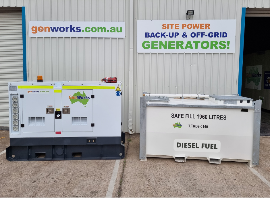 Generator with Bulk Fuel Tank | Genworks Australia