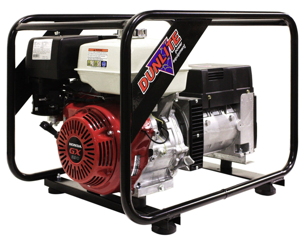 7kVA Honda Powered Portable Generator | Dunlite Generators – Genworks ...